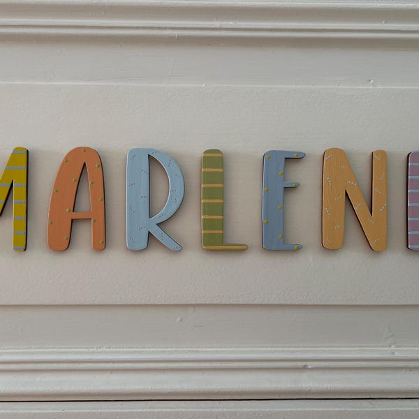 Wooden Name Sign, Wooden Letters, Name Sign, Nursery Letters ...