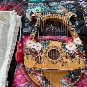 24 String Mega Size Jewish Lyre Harp King David Lyre Harp - Etsy