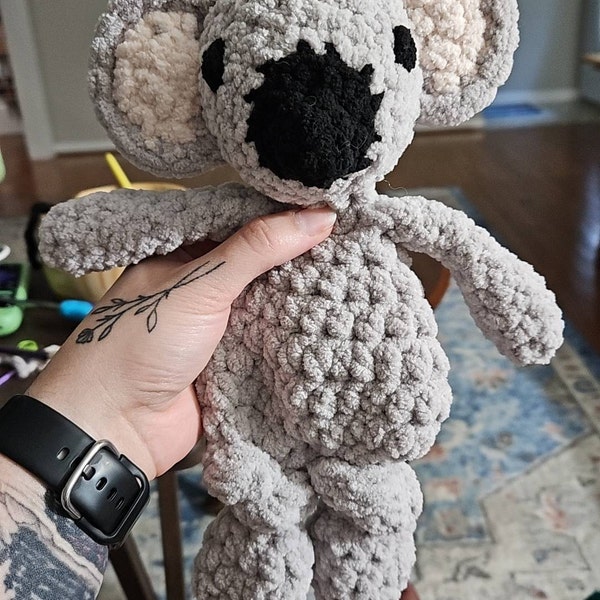 MINI Koa Koala Knotted Lovey — Crochet Koala PATTERN - Etsy