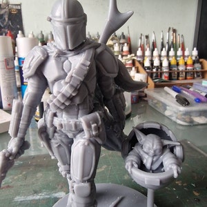 The Mandalorian Star Wars Fanart 30cm Stl Files - Etsy