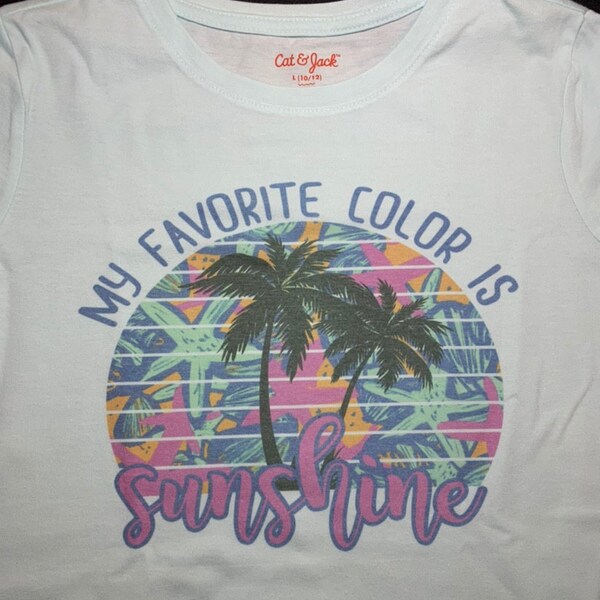 My Favorite Color is Sunshine Sublimation Design - Sublimation Design ...