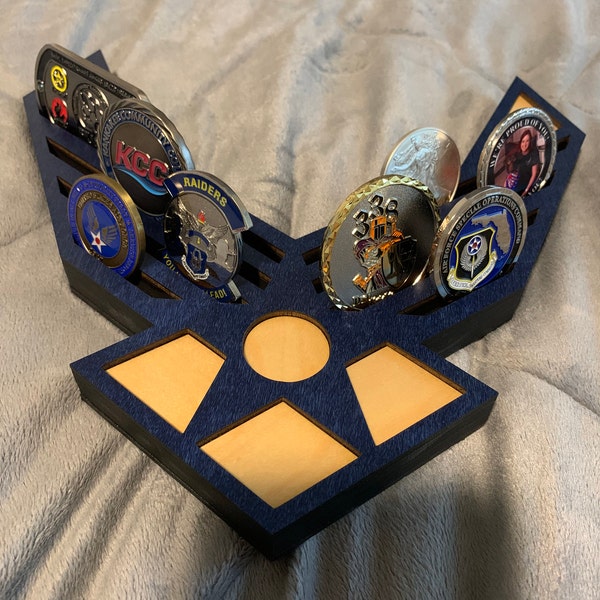 Air Force Challenge Coin Display, Airmen Gift, Military, Gift, Laser ...