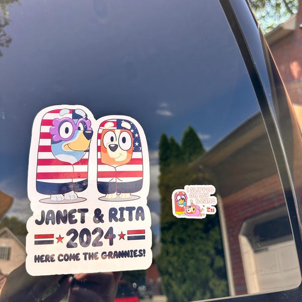 Bluey Vinyl Stickers Set Bluey Bingobluey Family - Etsy