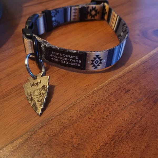 Treeline Dog Collar - Trees | Forest | Nature | Outdoors - Etsy