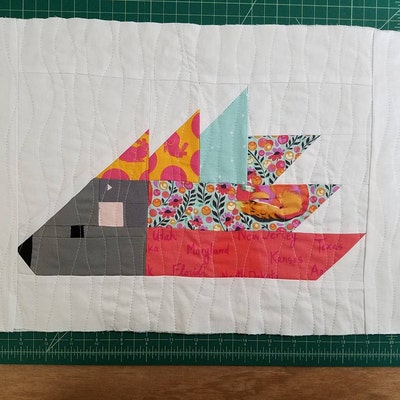 Hedgehog Quilt Pattern, Baby Quilt PDF, Instant Download, Modern Patchwork, Animal, Pet, Cute ...