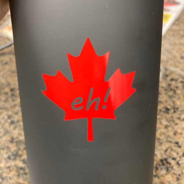 Canadian Eh Car Decal - Maple Leaf Car Sticker - Car Vinyl - Etsy