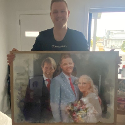 Deceased Loved One Portrait Photo to Painting Passed Loved - Etsy