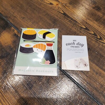 Sushi Magnetic Bookmarks mini 3 Pack - Etsy
