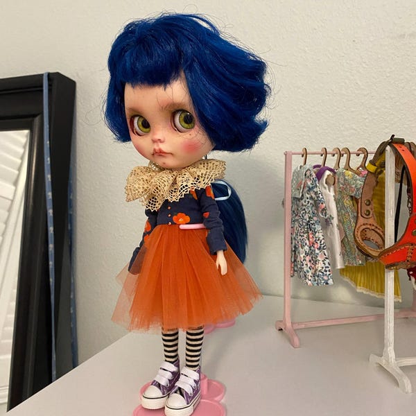 Patchy Dress for Blythe, Blythe Dress, Blythe Clothes, Top Lace Blythe ...