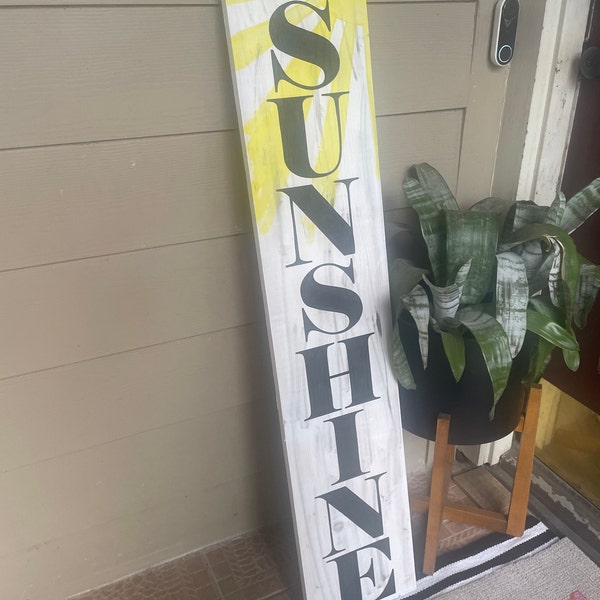 Front Porch Welcome Sign- Hello Sunshine - Etsy