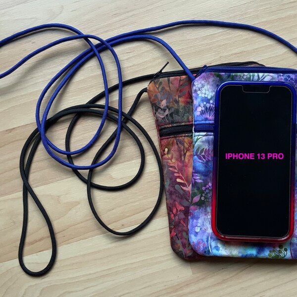 Small Cell Phone Crossbody Purse for Plus Size Phones. Hand Made in USA ...