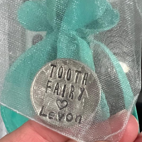 Tooth Fairy | Hand Stamped | Quarter | Tooth Lost Gift | Lost Tooth ...