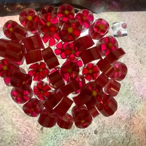 Glass Flower Murrini Mix, Coe90 Murrini, Bullseye Glass, Millifiore, UK ...