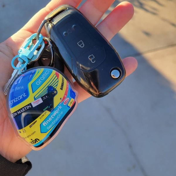 2024 Formula One Epoxy Resin Mini Helmet Keyrings, F1 Keyrings, F1 Gift ...