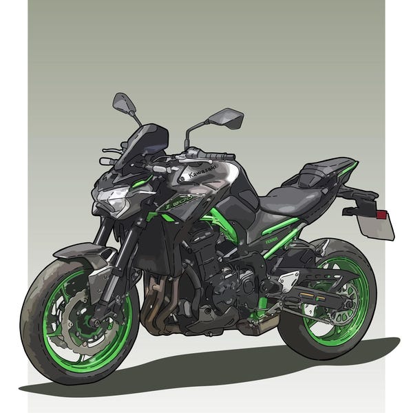 BMW R1200GS Motorbike Freehand Sketch for DOWNLOAD Wall Art Digital ...