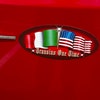 One USA & Mexican Unity Flags Vinyl Rectangle Decal Bumper Sticker 4 X ...