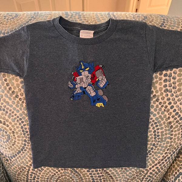 Optimus Prime Kid Embroidery Design Files for Machine Embroidery. - Etsy