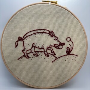 Crewel Work Embroidery Kit pomegranates and Rowan - Etsy