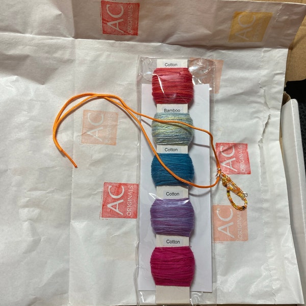 Hand Dyed Embroidery Thread, Set of 10 Colours, Variegated Threads ...