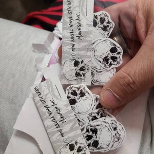 Mini Skull Stickers Goth Art Spooky Season Dark Horror Art Journal ...