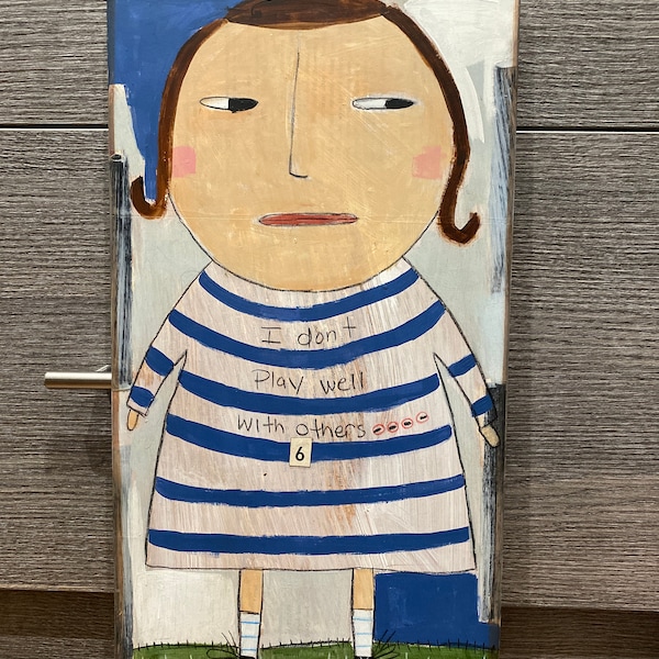 Mr. Bojangles - Original Folk Art Wall Hanging - Etsy