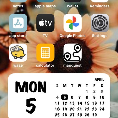 Sunflower App Icons Ios 14 App Icons Aesthetics App Icons - Etsy