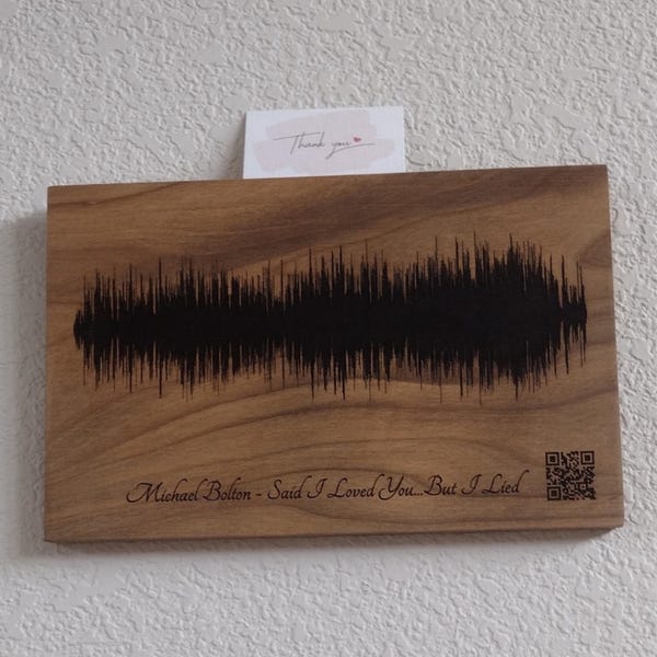 Soundwave Art, Extra Large Wall Art, Voice Recording Gift on Wood - Etsy