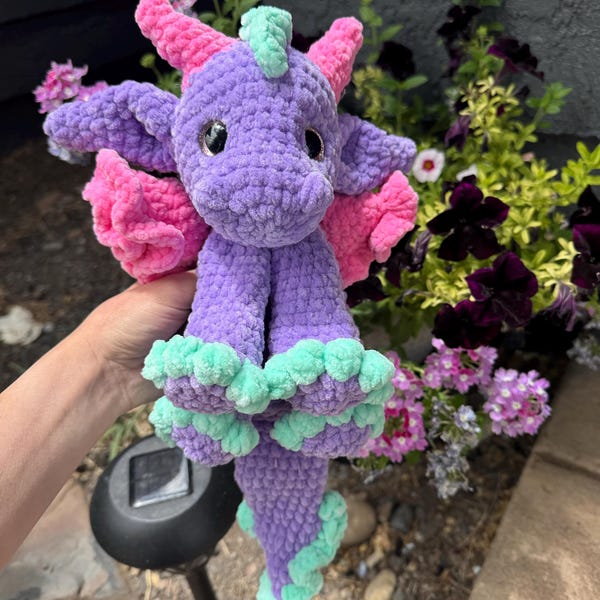Cato the Dragon Snuggler/lovey Amigurumi Crochet Pattern - Etsy