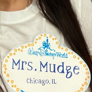 Disneyworld Cast Member Name Tag SVG Disneyworld Employee Tag Cut File ...