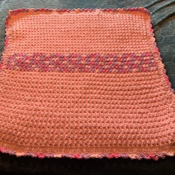 One Skein Little Angel Baby Blanket Crochet Pattern Download - Uses One ...