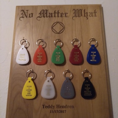 Narcotics Anonymous Key Fob Display Personalized No Matter What Plaque ...
