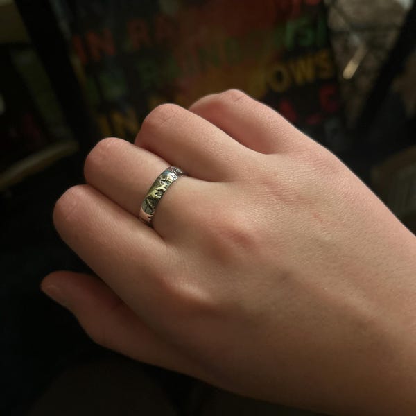 Thin Minimalist High Polished Simple Plain Silver Ring Band / Stackable Engagement Promise ...