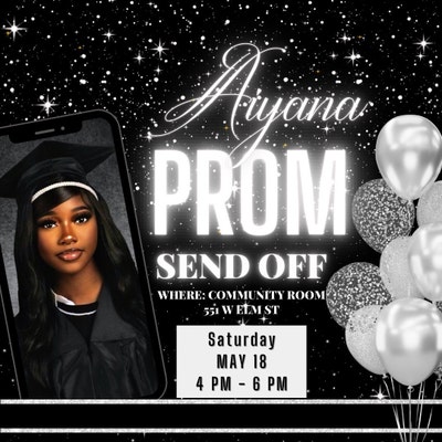 Prom Invitation, Prom Send off Flyer, Prom Invitation Flyer, Prom Flyer ...