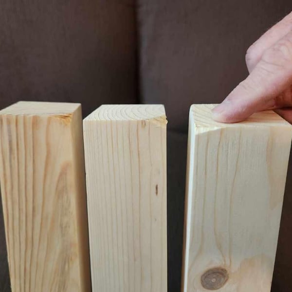 Tapered Mission Dining Table Legs (rustic Pine) - Etsy