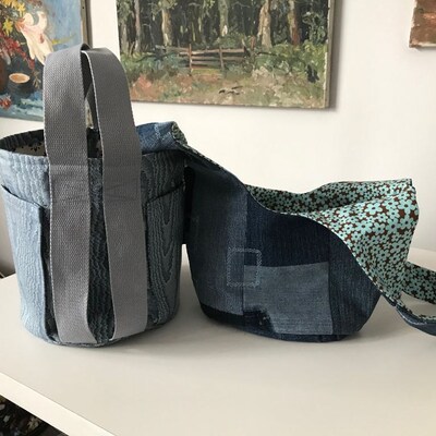 Caddy Tote Bucket Bag Canvas Bag Sewing Pattern Shopping Bag Pattern ...