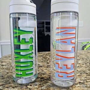 Flower Monogram Name Decal Sticker, Personalized Custom Name Vinyl ...