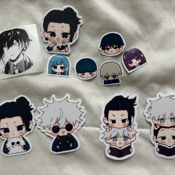 Satosugu Duo Anime Stickers | Cute | Laptop Sticker | Decals | Vinyl ...