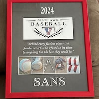Personalized Printable Gift for Baseball Coach, Team Gift for Baseball ...