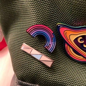 Aroace Rainbow Pin Aro Pride Accessory Badge Aromantic | Etsy