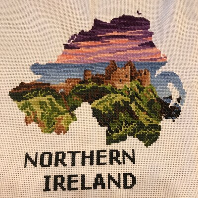 Northern Ireland Modern Cross Stitch Pattern Great Britain - Etsy