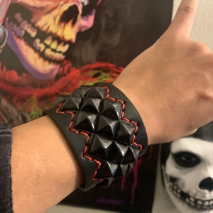 4in Black Spiked Bracer Gauntlet With 72 Spikes | Etsy