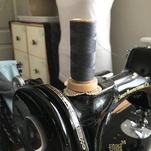Wooden Adapter for Large Spool of Thread - Etsy