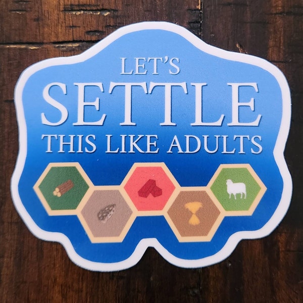 Catan Stickers Bundle | 3 Stickers | Funny Catan Board Game Sticker ...