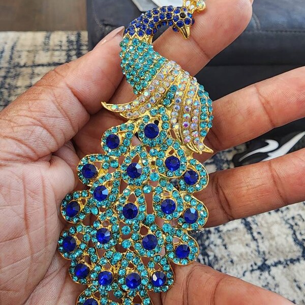 Stunning Large 3” Rhinestone Brooch Pin Number 25 25th Milestone ...