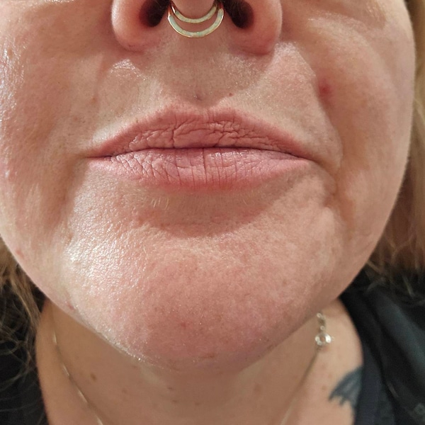 Double Stacked Pearl Split Ring Nose Ring 8mm/10mm nose Ring Hoop nose ...