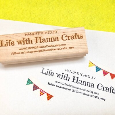 Custom Logo Stamp for Your Small Business, Etsy Shop, Custom Logo Stamp ...