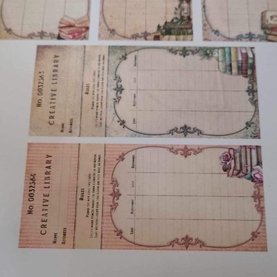 Printable Cute Cotton Paper Junk Journal Pages DIY Crafting - Etsy