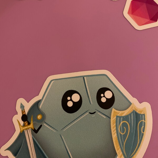 Cute Dice Sticker Packs | Cute Dnd Gift | Kawaii Gift for Dm | Dungeons ...