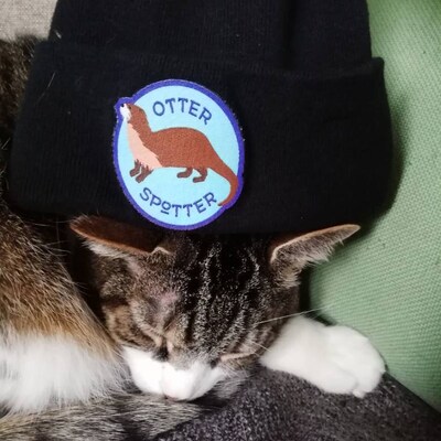 Otter Spotter Patch Iron on Cute Otter Patch - Etsy