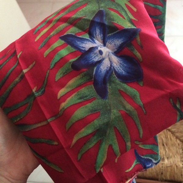 Pink Floral Print Silk Chiffon White Fabric ,width 55 Inch, in the Yard ...
